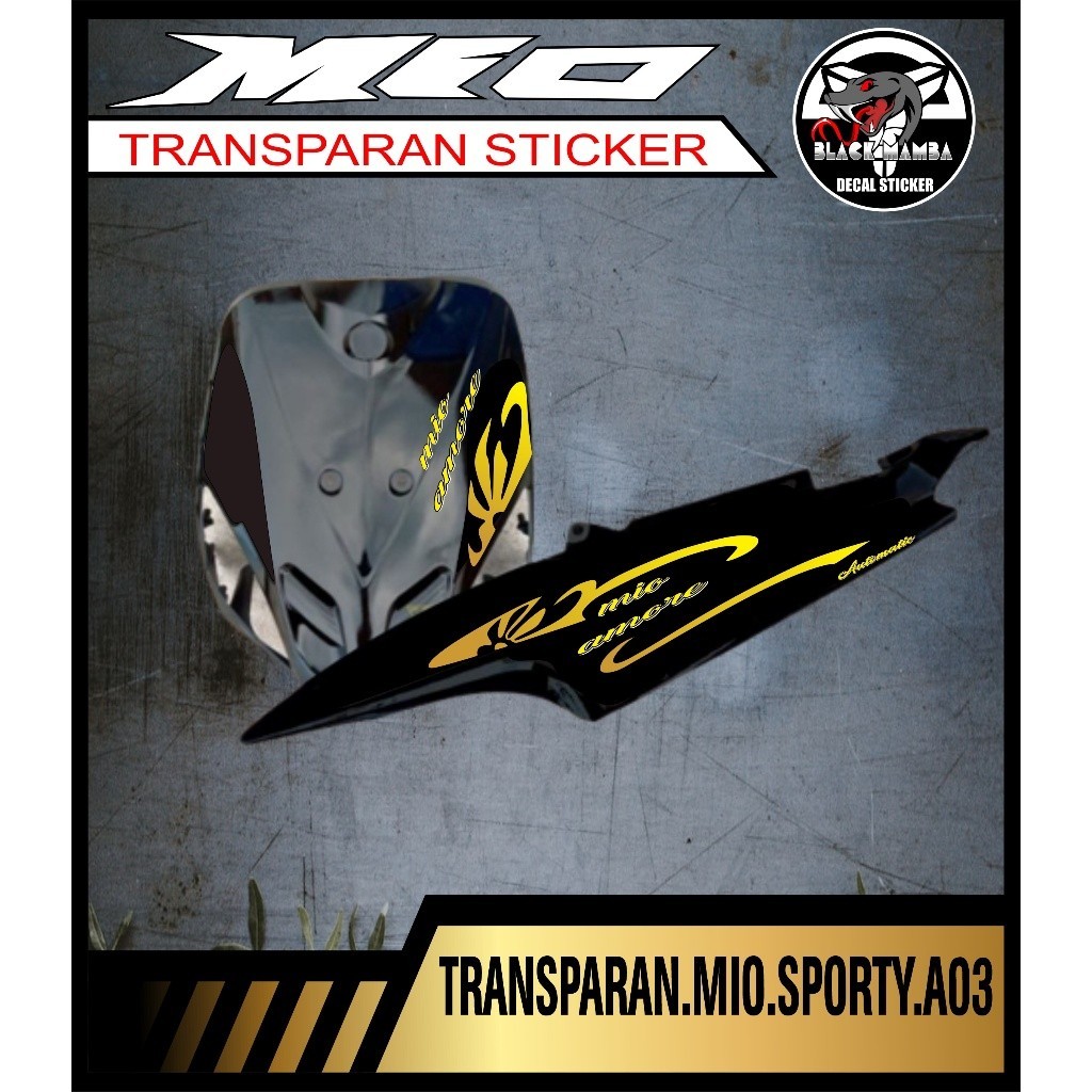 Jual Sticker TRANSPARAN MIO SPORTY DAN SMILE STRIPING TRANSPARAN yamaha ...