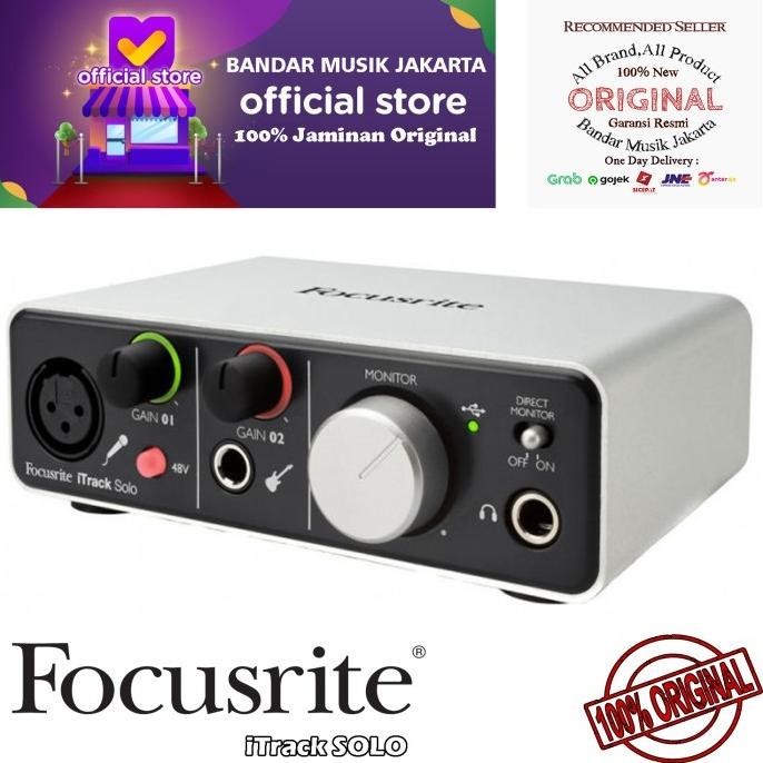 Jual Focusrite iTrack SOLO soundcard audio interface | Shopee Indonesia