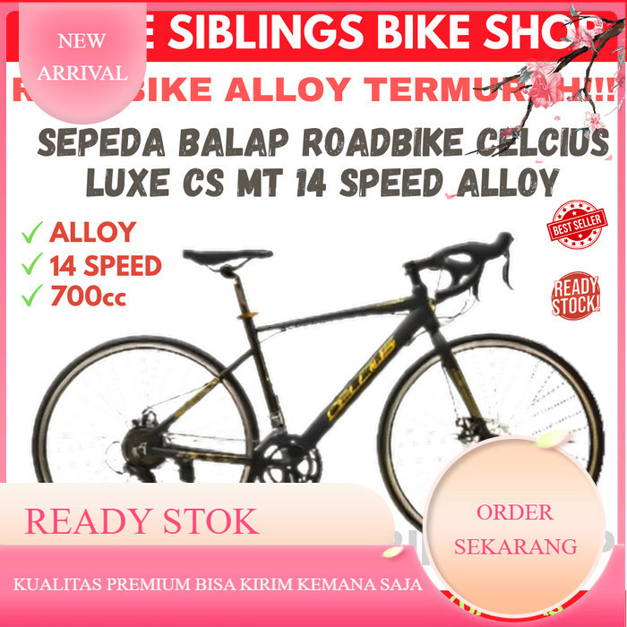 Jual SEPEDA BALAP ROADBIKE CELCIUS 1012 LUXE CS MT 14 SPEED FRAME ALLOY ...