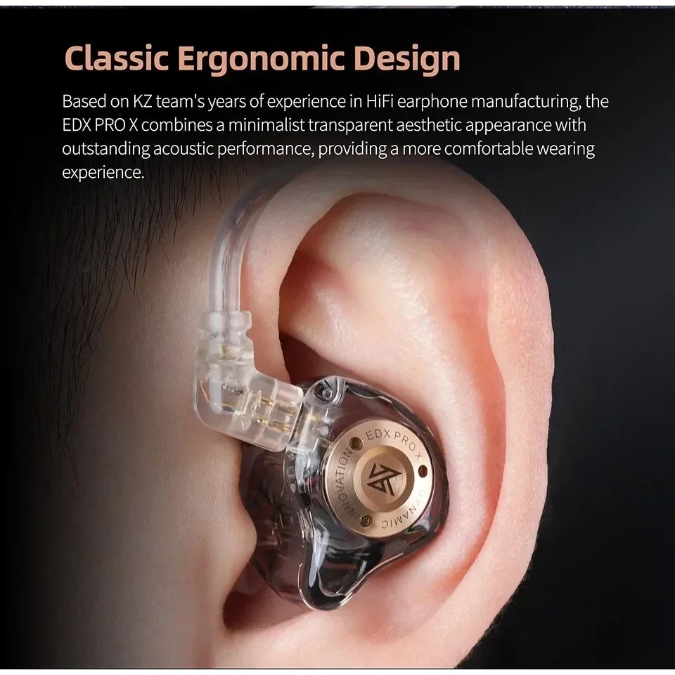 Jual KZ EDX Pro X Earphone with Mic Single Driver Dynamic In Ear ...