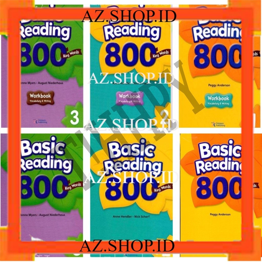 Jual Buku Basic Reading 800 Key Words Level 123 Workbook + Textbook ...