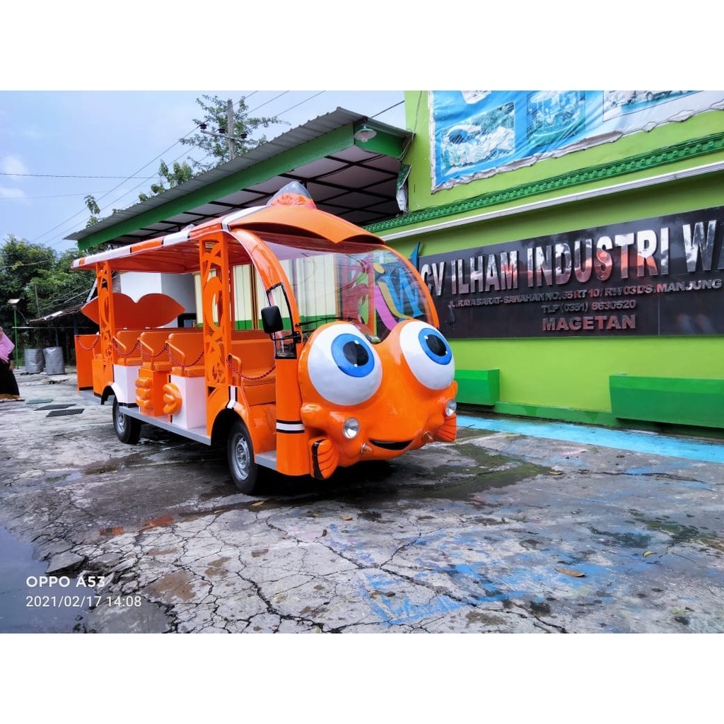 Jual kereta mini mobil wisata kelinci nemo karakter pabrik odong odong ...