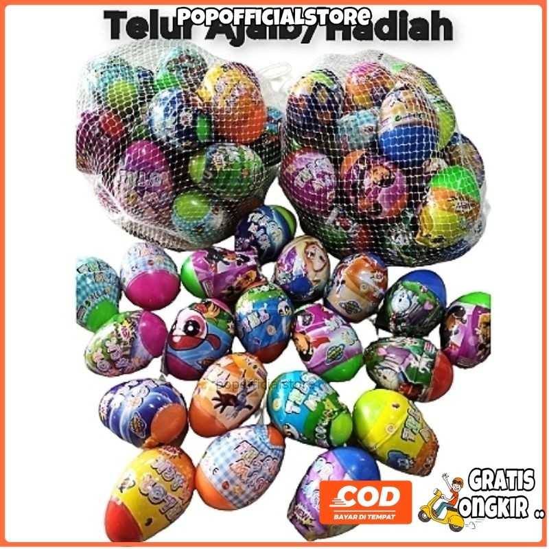 Jual FLASH SALE Mainan telur hadiah/mainan telur ajaib isi 20pcs ...