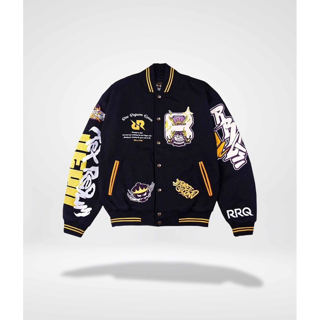 Jual JAKET VARSITY RRQ "THE LEGACY" TERBARU TAHUN 2024 JUMBO XXXXL XXXL ...