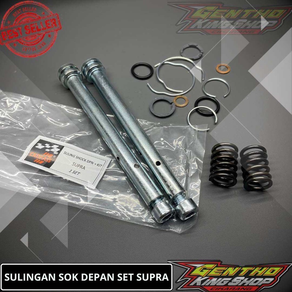 Jual SULING SULINGAN SOK SHOK DEPAN KIT HONDA SUPRA CKDPASS KOMPLIT ...