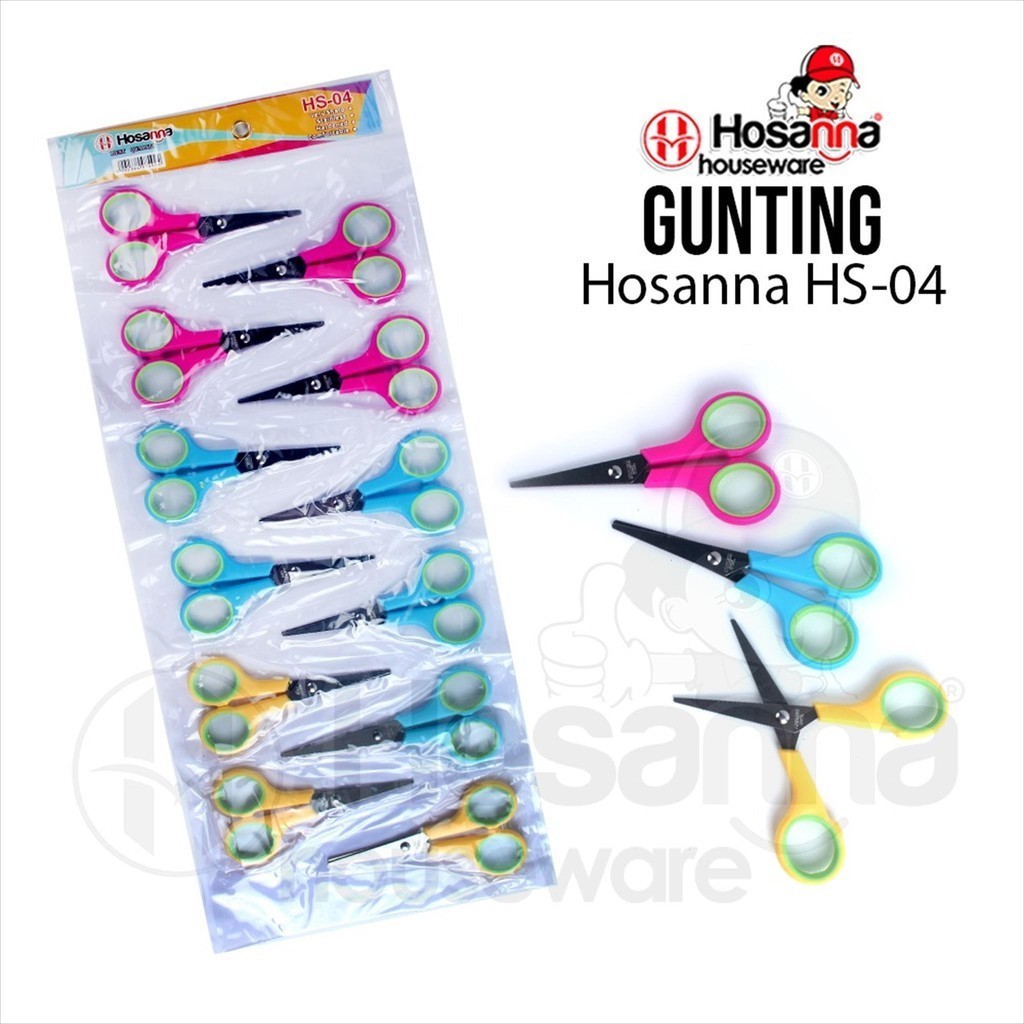 Jual 12 pcs Gunting Hosanna / Gunting Stainless Serbaguna | Shopee ...