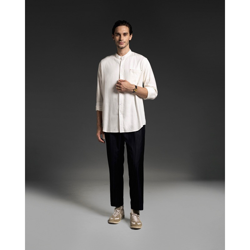 Jual [LINEN] Thobe Studios Kemeja Linen Broken White | Shopee Indonesia