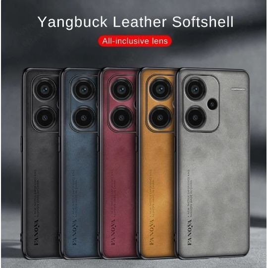 Jual REDMI NOTE 13 PRO+ PLUS 5G FANOYA PREMIUM NAPPA LEATHER SOFT CASE ...