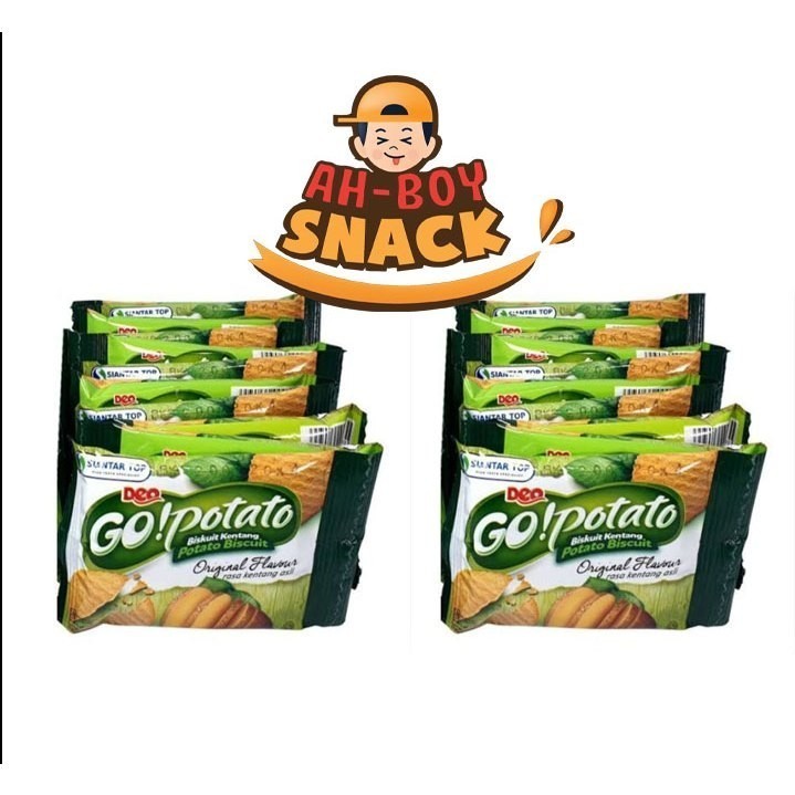 Jual GO POTATO PER PAX ISI 20 SACHET X 10 GRAM - BISKUIT KENTANG ...