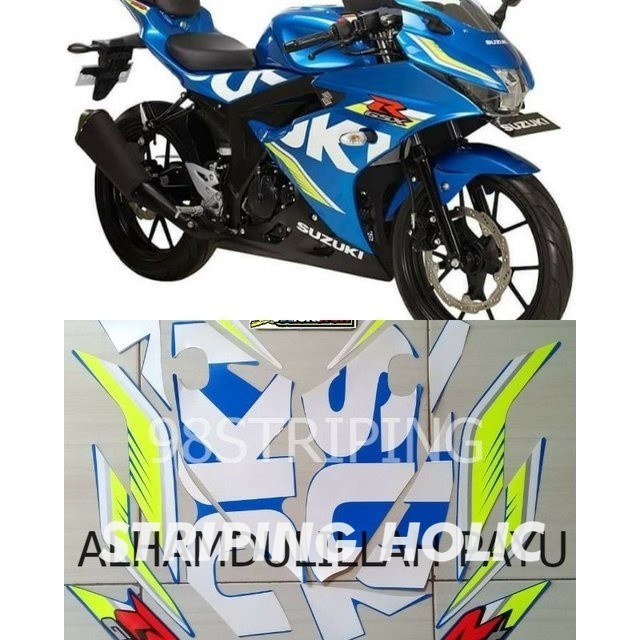 Jual STIKER STRIPING GSX R150 GP 2017 LIS STANDAR ORI SUZUKI POLET ...