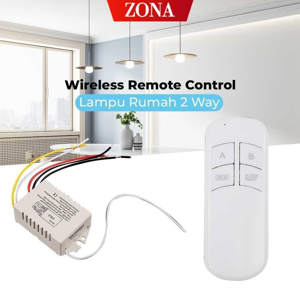 Jual ZONA Wireless Remote Control Lampu Rumah 2 Way - YAM802 | Shopee Indonesia