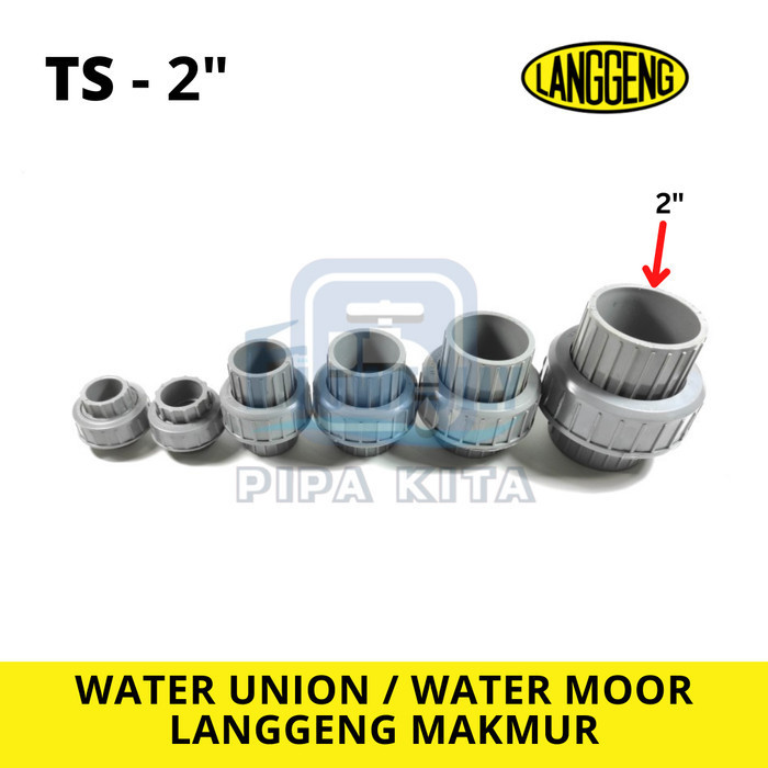 Jual Water Mur Pvc Watermoor 2 Inch Langgeng Water Union Ts Aw Polos ...
