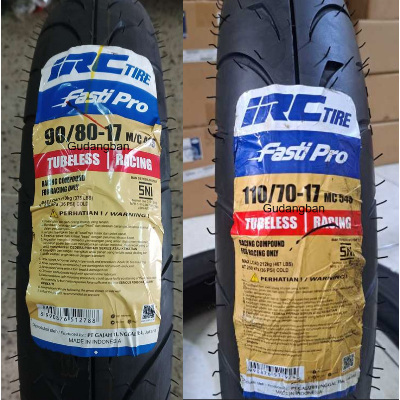 Jual ( PAKET 2 BAN RING 17 ) FASTI PRO 90 / 80 - 17 dan 110 / 70 - 17 ...