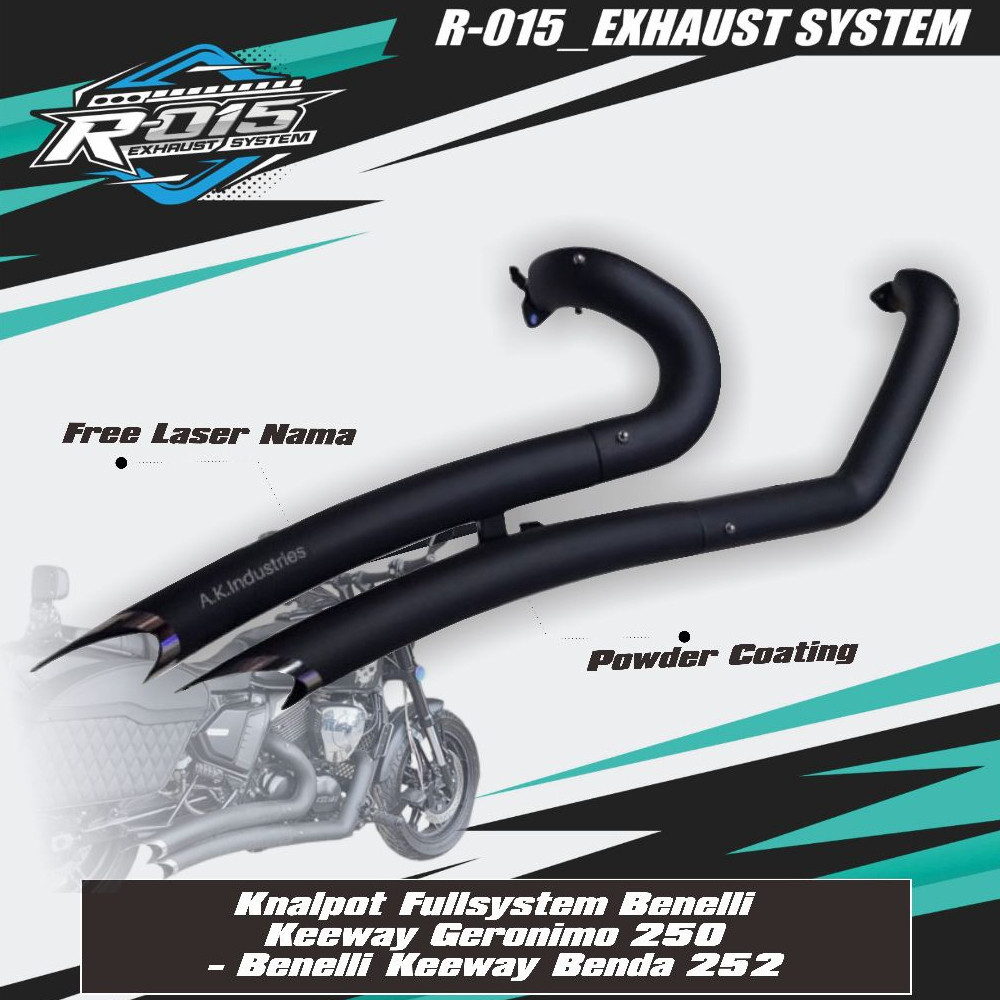 Jual PROMO SPESIAL Knalpot Keeway 250Fi/Geronimo Type C - R015 | Shopee Indonesia