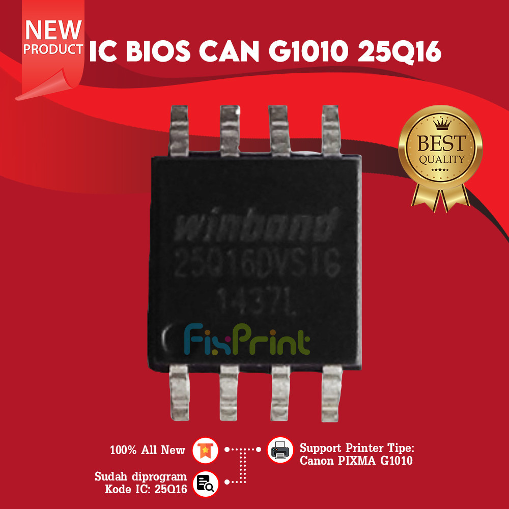 Jual IC BIOS Printer G1010 Canon 25Q16, Resetter G1010, Firmware Canon ...