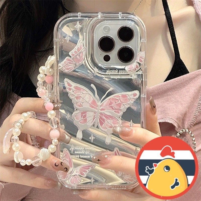 Jual silcone dazzle wave case shiny hologram colour kupu-kupu merah ...