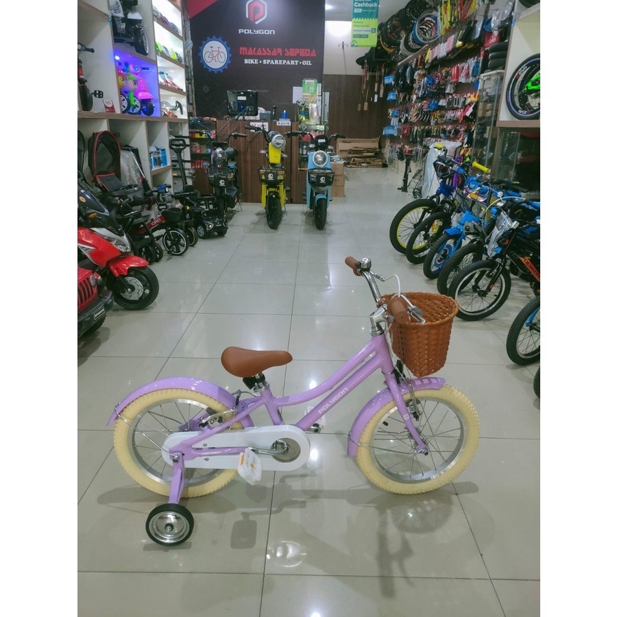 Jual SEPEDA ANAK CEWEK POLYGON ALICE 16 | Shopee Indonesia