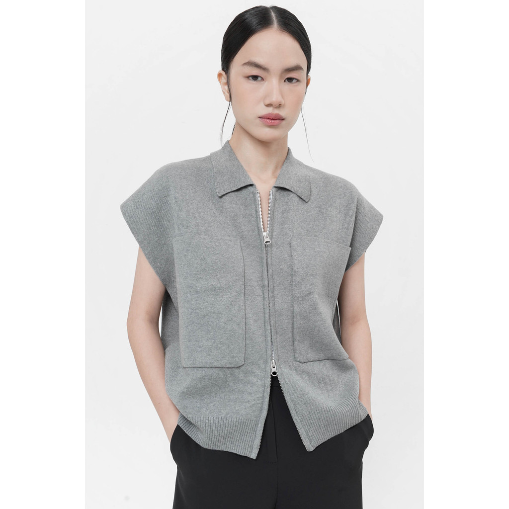 Jual COMFORTKNIT - Guam Top In Grey | Shopee Indonesia
