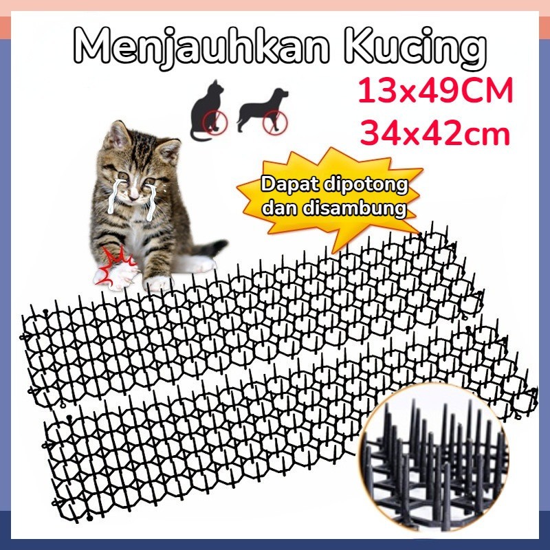 Jual 34x42cm Garden Prickle Strip / Matras Paku Anti Kucing / Dig Stop ...