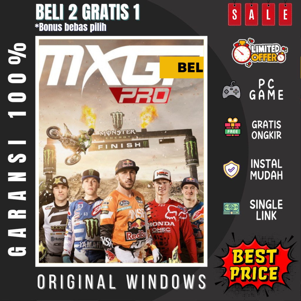 Jual MXGP PRO - GAME PC - GAME LAPTOP - PC GAMES - BELI 2 GRATIS 1 - ORIGINAL WINDOWS - GARANSI ...