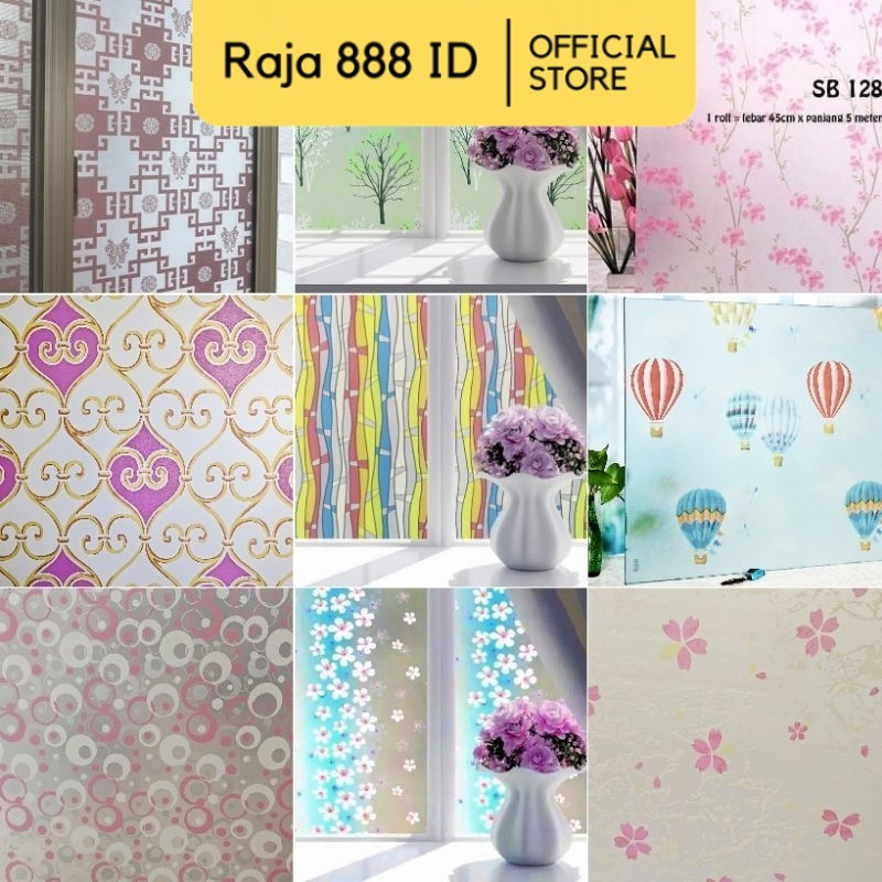 Jual RAJA888 Wallpaper Kaca ukuran 45 cm x 100 cm | Shopee Indonesia