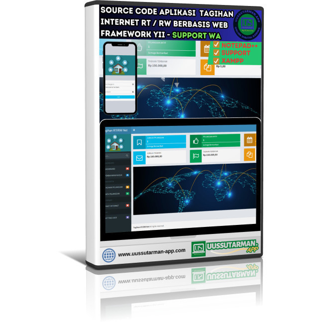 Jual Source code aplikasi pembayaran tagihan Internet RT RW berbasis web - framework YII PHP 5.5 ...