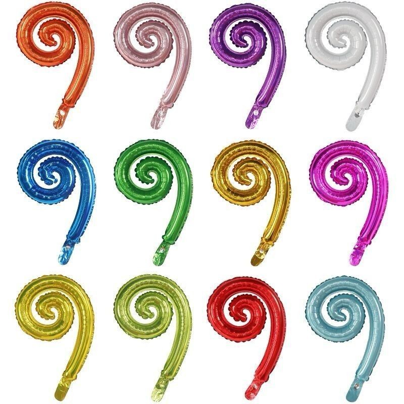 Jual SPIRAL BALLOON KECIL / BALON FOIL LENGKUNG / BALON FOIL CURLY ...