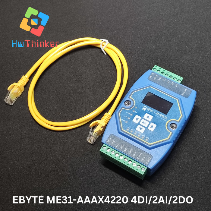 Jual MH27 EBYTE ME31-AAAX4220 4DI+2AI+2DO ModBus Gateway TCP RTU I/O Networking RS485 Ethernet ...