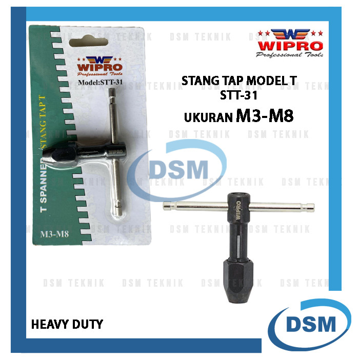Jual WIPRO M3 - M8 STANG GAGANG TAP MODEL T STT-31 MANUAL 1/4" DRAT ULIR | Shopee Indonesia