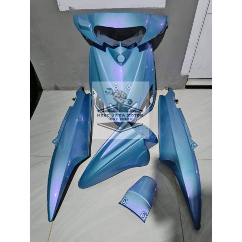 Jual COVER FULL BODY HALUS YAMAHA MIO SPORTY WARNA BIRU TELUR ASIN ...