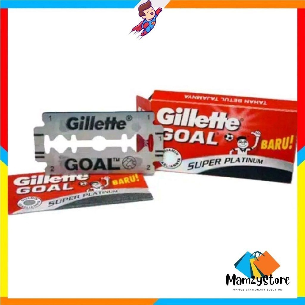 Jual Silet Gillette Goal Super Platinum 1Box Kecil Isi 5pcs | Shopee ...