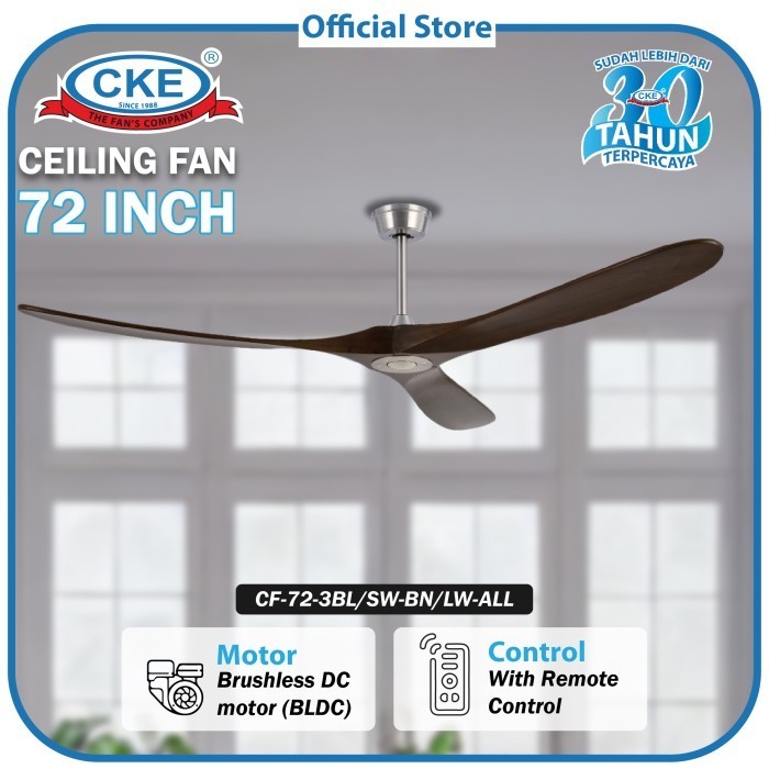 Jual Kipas Angin Gantung Plafon Kayu 72 Inch Ceiling Fan Hias 72" Dark ...