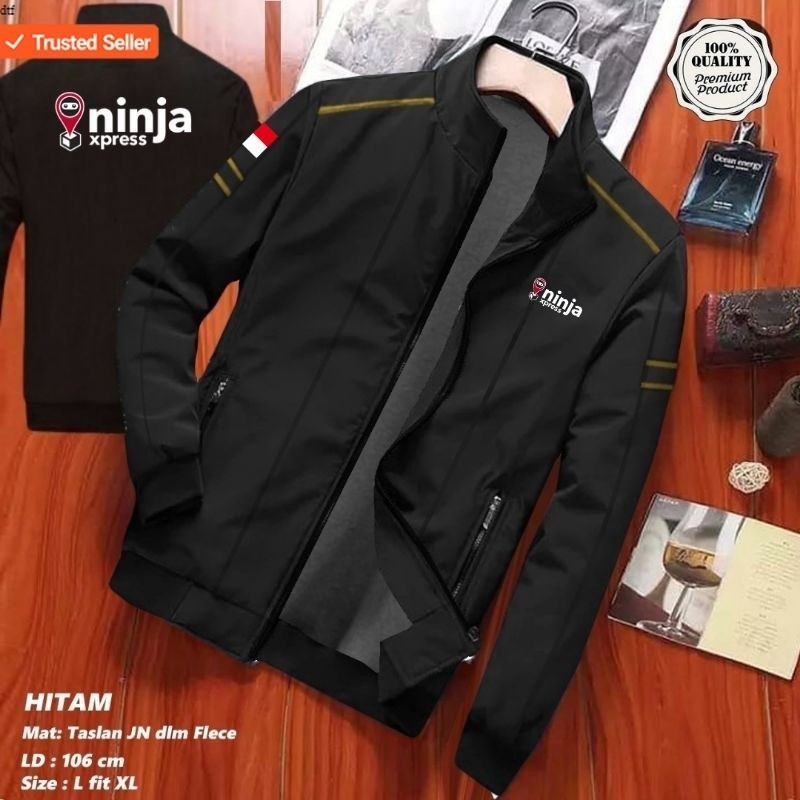 Jual JAKET NINJA XPRESS KURIR NINJAVAN EXPRESS SABLON TERBARU 2024 ...