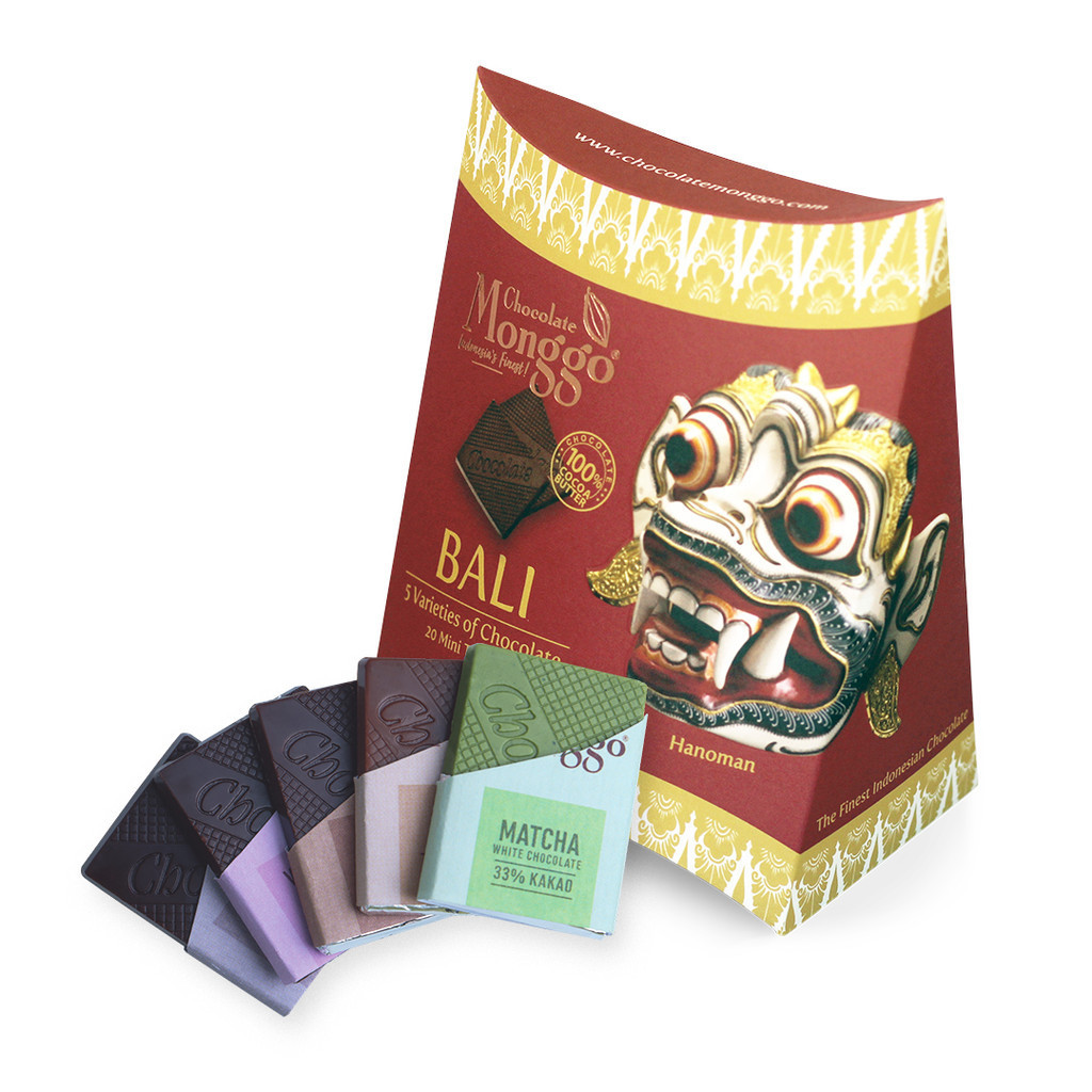 Jual Bali Chocolate 5 varieties Hanoman Box | Cokelat Monggo 20 x 5.5g ...