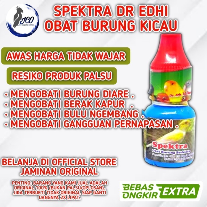Jual SPEKTRA DR.EDHI VIT BURUNG LESU SPEKTRA KENARI OBAT BURUNG LESU ...