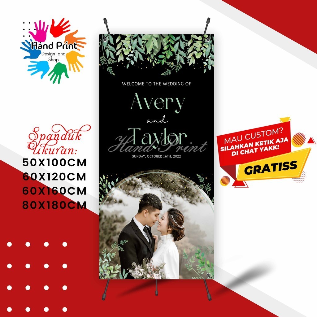 Jual Cetak Spanduk Banner Wedding Selamat Datang Di Pernikahan kami A ...