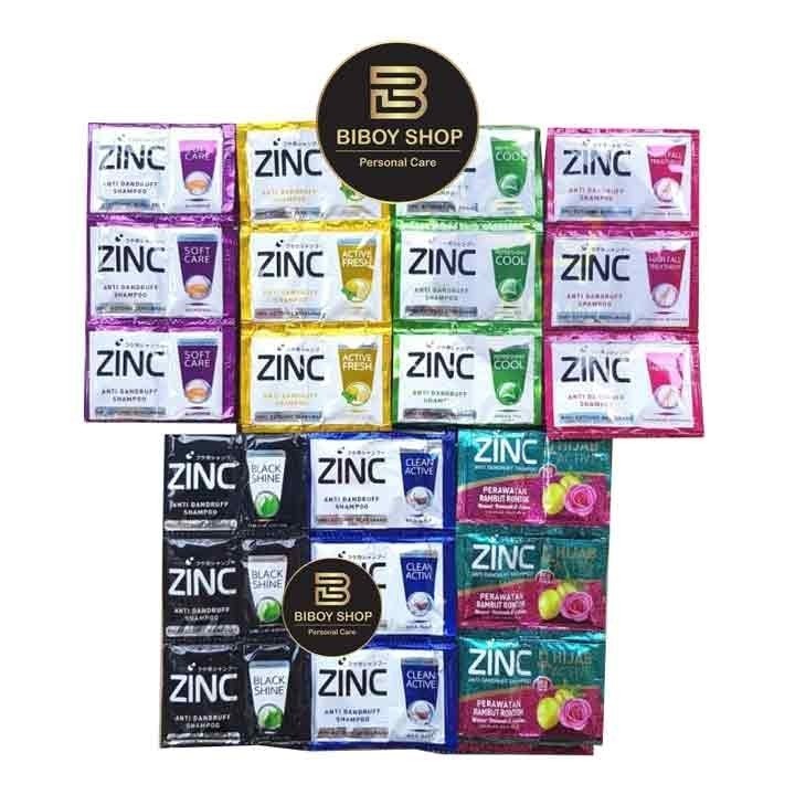 Jual SHAMPO ZINC RENCENG 12 SACHET X 10 ML ATAU 24 PCS X 5 ML - ALL ...