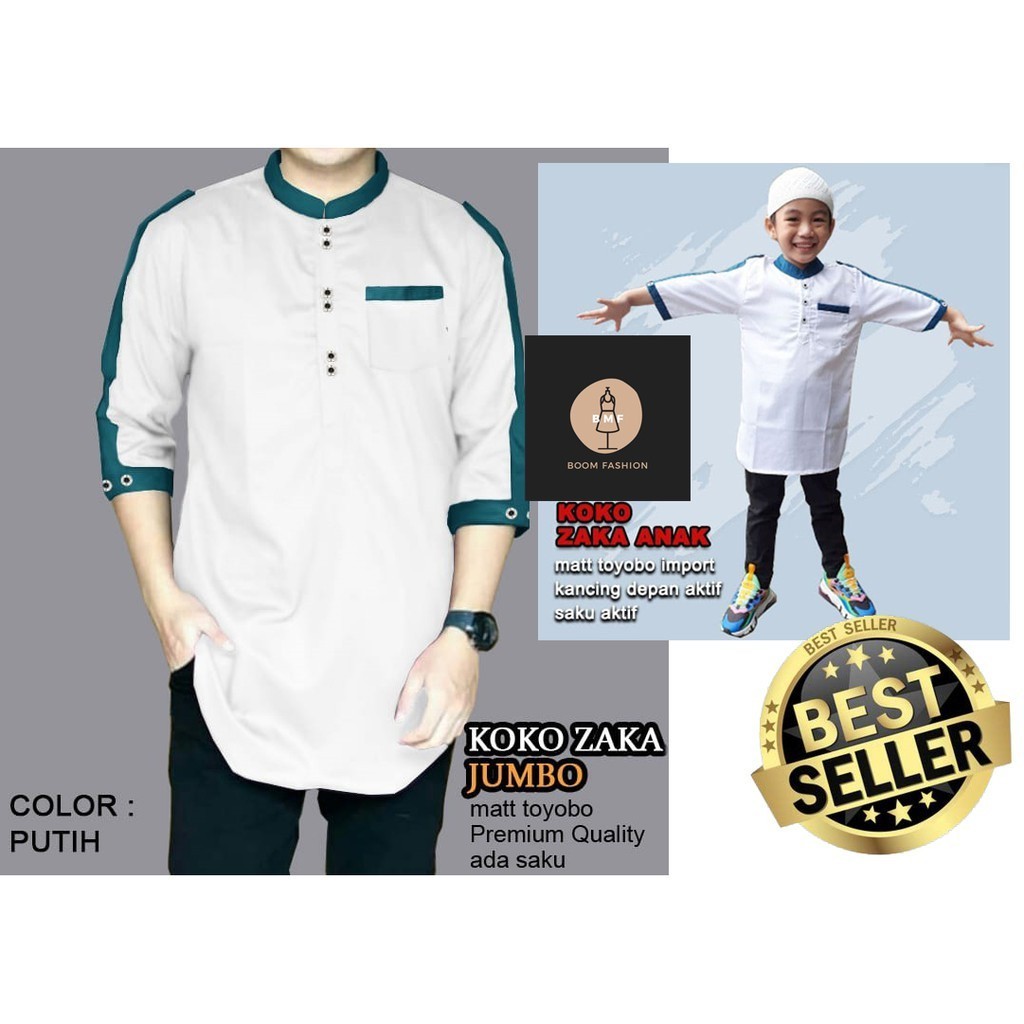 Jual BOOM KOKO ZAKA DEWASA 3per4 S,M,L,XL,XXL,3XL/ BAJU KOKO PRIA JUMBO ...