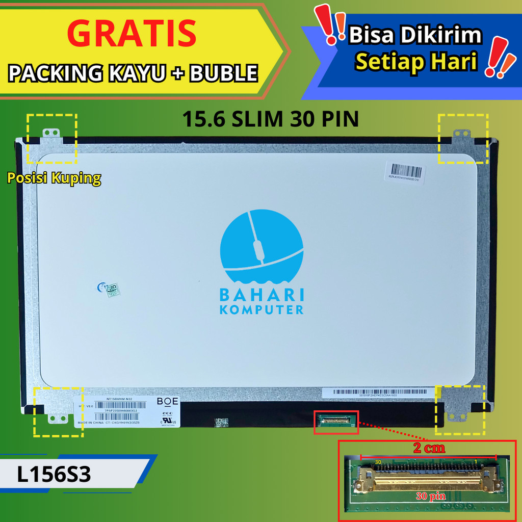 Jual Layar LCD LED laptop Asus X555BA X555BP X555DA X555DG | Shopee ...
