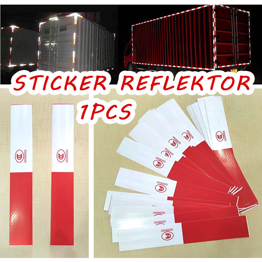 Jual Reflektor Sticker Pemantul Cahaya Plang Peringatan Truk Mobil ...
