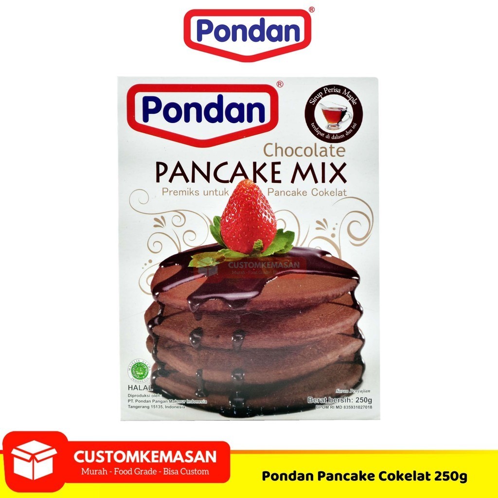 Jual Pondan Pancake Cokelat / Bahan Pancake Instan /Pondan Pancake ...