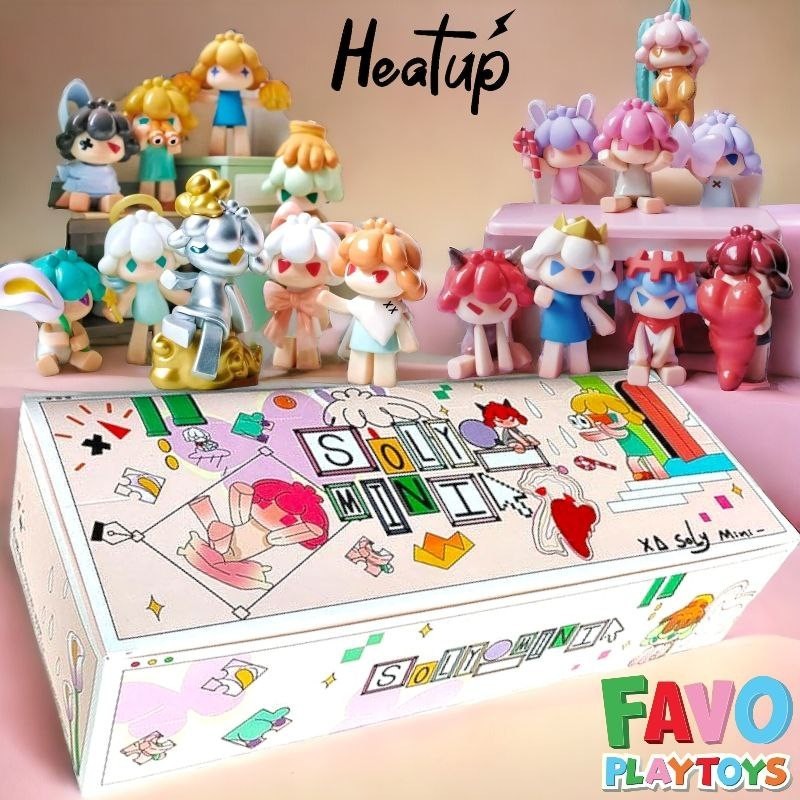 Jual HEYONE HEATUP x SOLY MINI Beans Emotion Series - FULL SET 50 PCS Blind Box Figure | Shopee ...