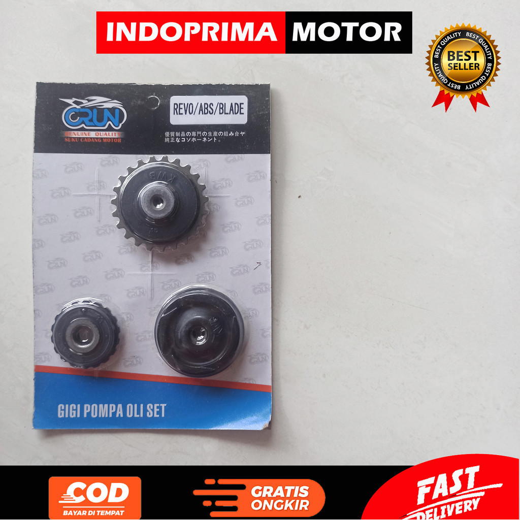 Jual CRUN GEAR OIL PUMP SET BLADE. GIGI POMPA OLI KOMPLIT REVO ABSOLUTE ...