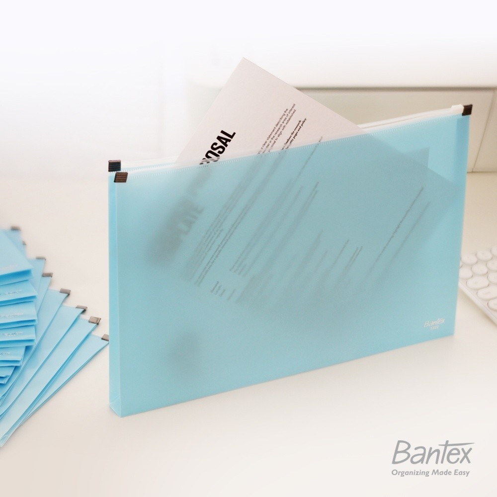 Jual [Stationery Spectrum] Bantex Zipper Document Map Plastik Folder F4 ...