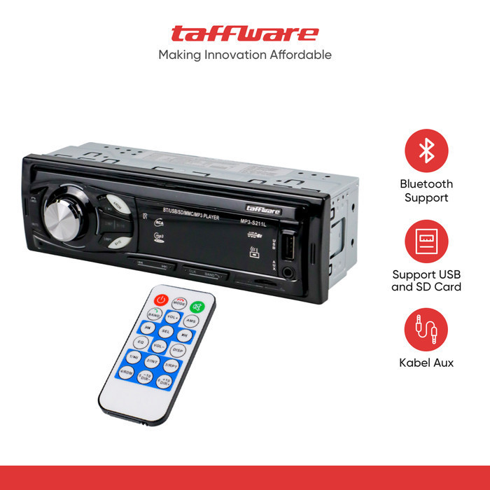 Jual Tape Audio Mobil Taffware MP3 Player Bluetooth Wireless Receiver ...