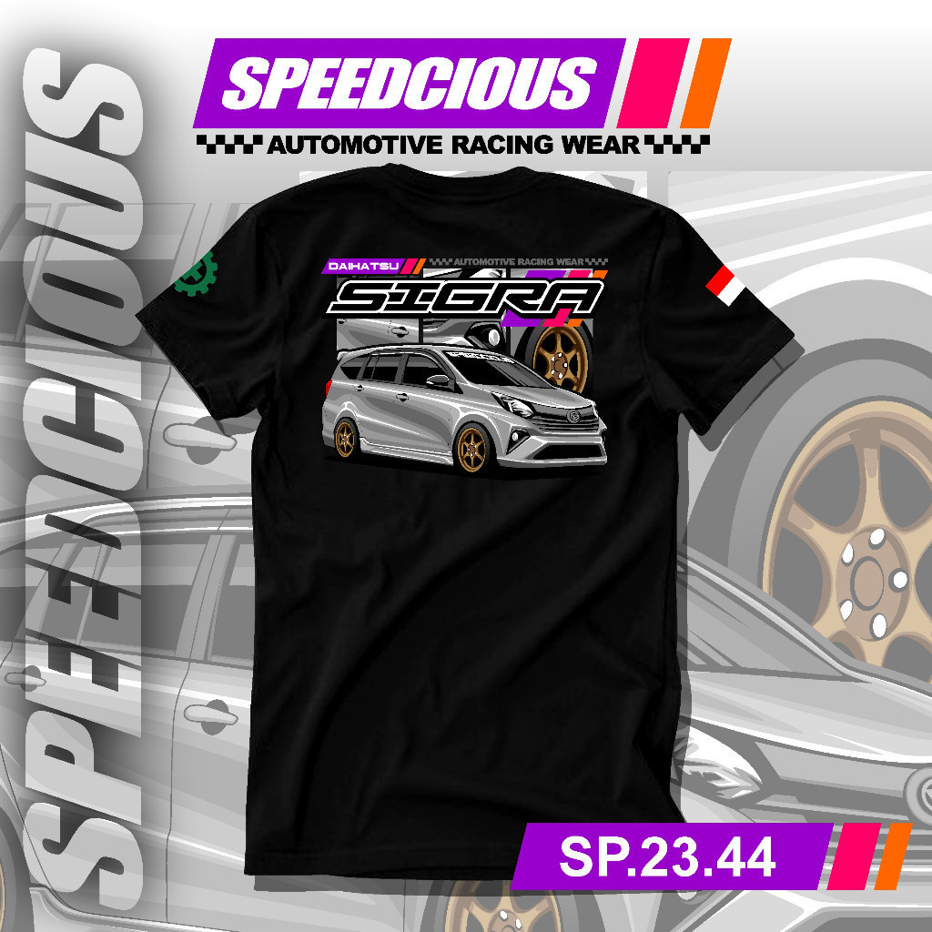 Jual Kaos Racing Mobil Daihatsu Sigra Modifikasi Tshirt Sablon Lengan ...