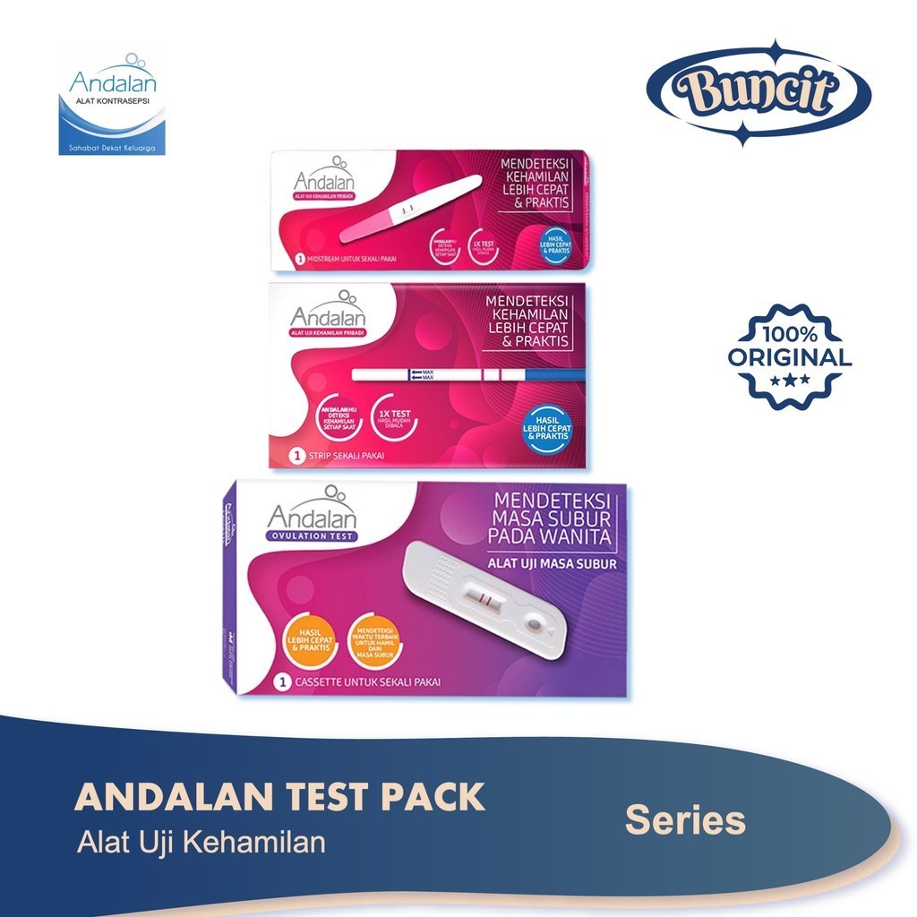Jual Andalan Pregnancy Test Kit / Pregnancy Test Strip / Midstream ...