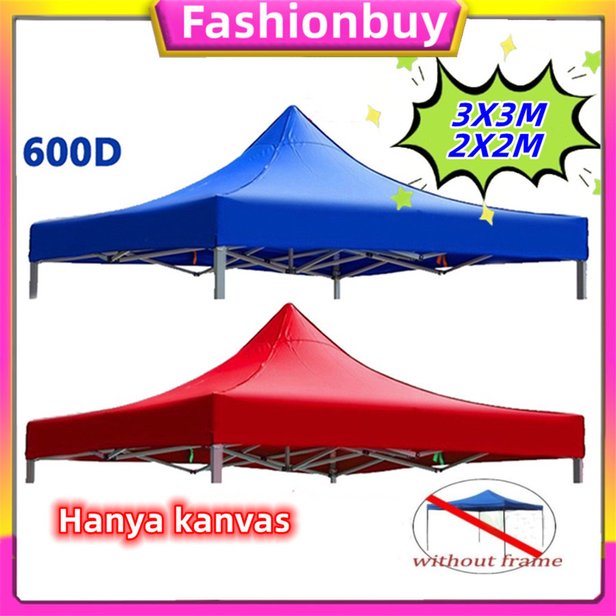 Jual 【COD】Terpal Atap Tenda Lipat3x3 (Bahan Polyester 600D) Anti Air ...