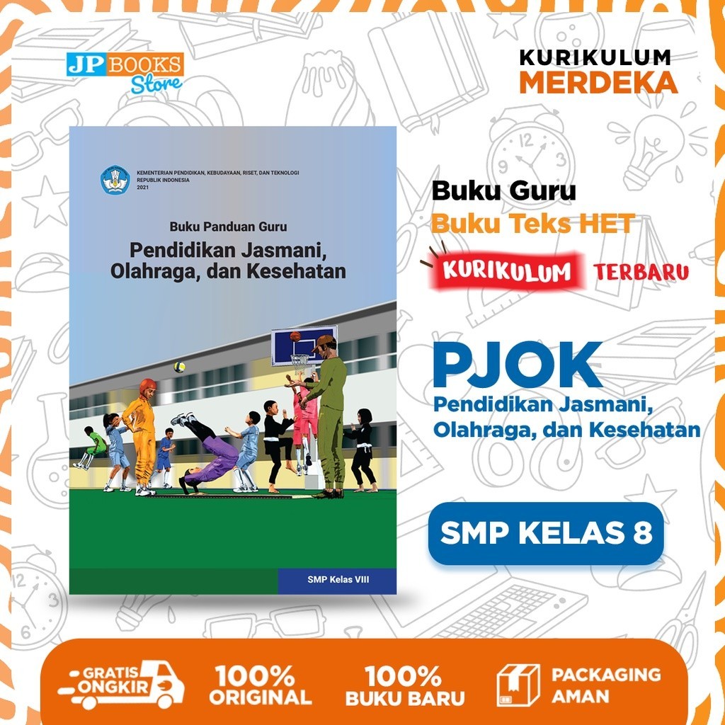 Jual JP Books – (KURIKULUM TERBARU) Buku Guru / Buku Teks Utama HET Kurmer Sekolah PJOK Olahraga ...