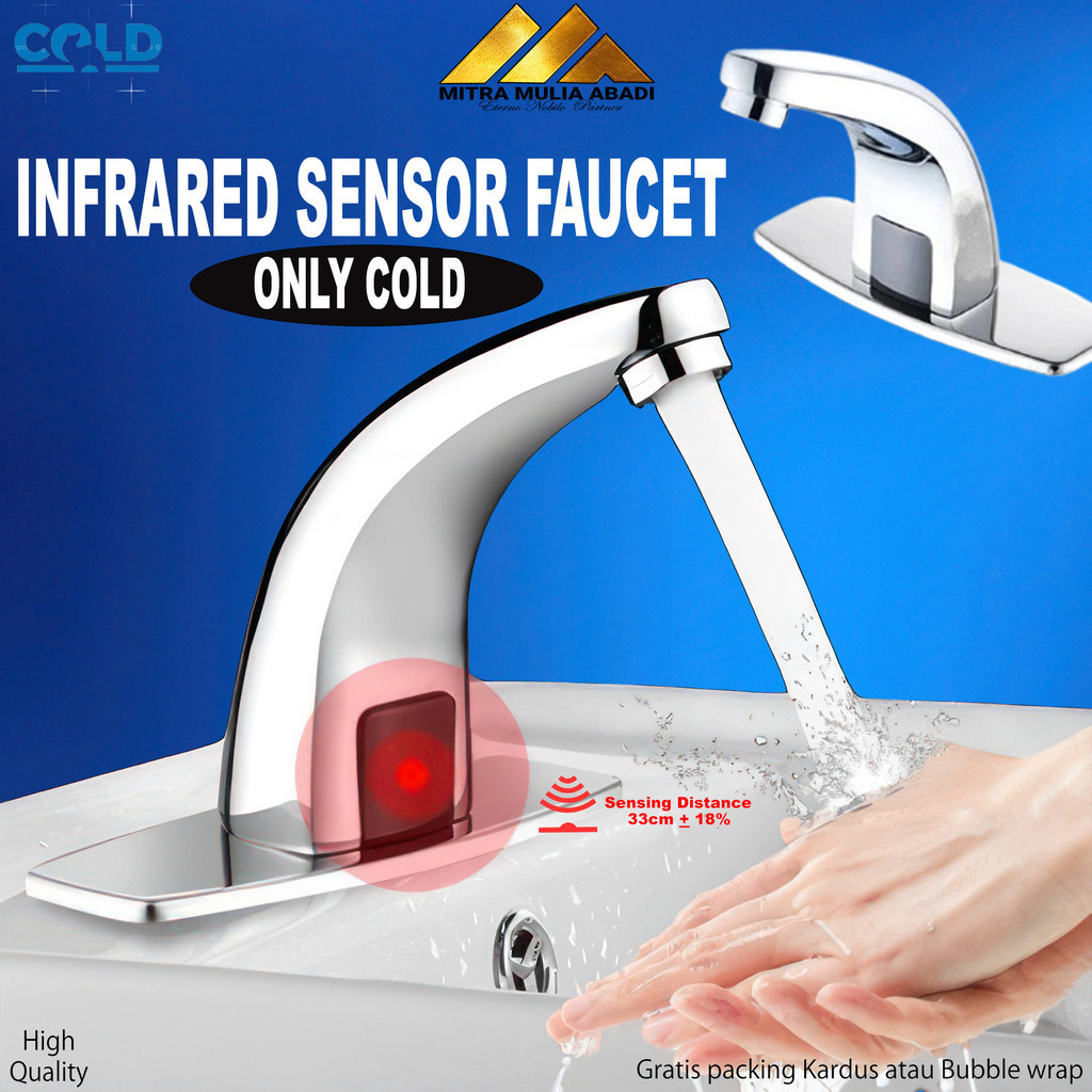 Jual Keran Wastafel Sensor Otomatis Touchless Bathroom Sink Faucet ...